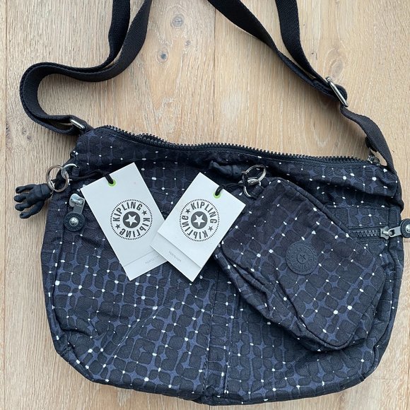 Kipling | Bags | New Unused Kipling Angie Crossbody Matching Pouch Navy ...